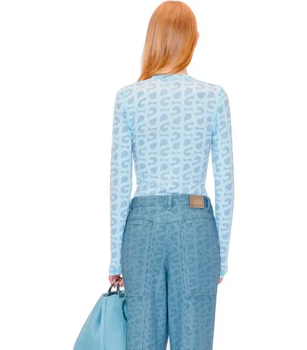 Stine Goya Juno Top In Light Blue - 34% Off | Editorialist